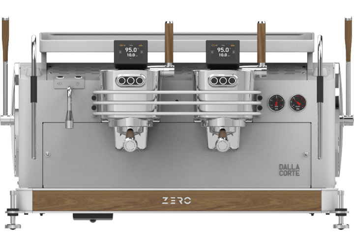 Dalla Corte Zero White Walnut Barista Profi Siebträger mit 2 gruppig